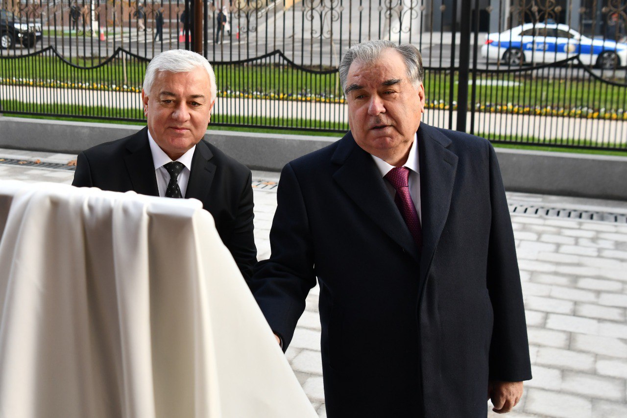 Emomali Rahmon opens the Supreme Court and renovated State Philharmonic’s building in Dushanbe ...