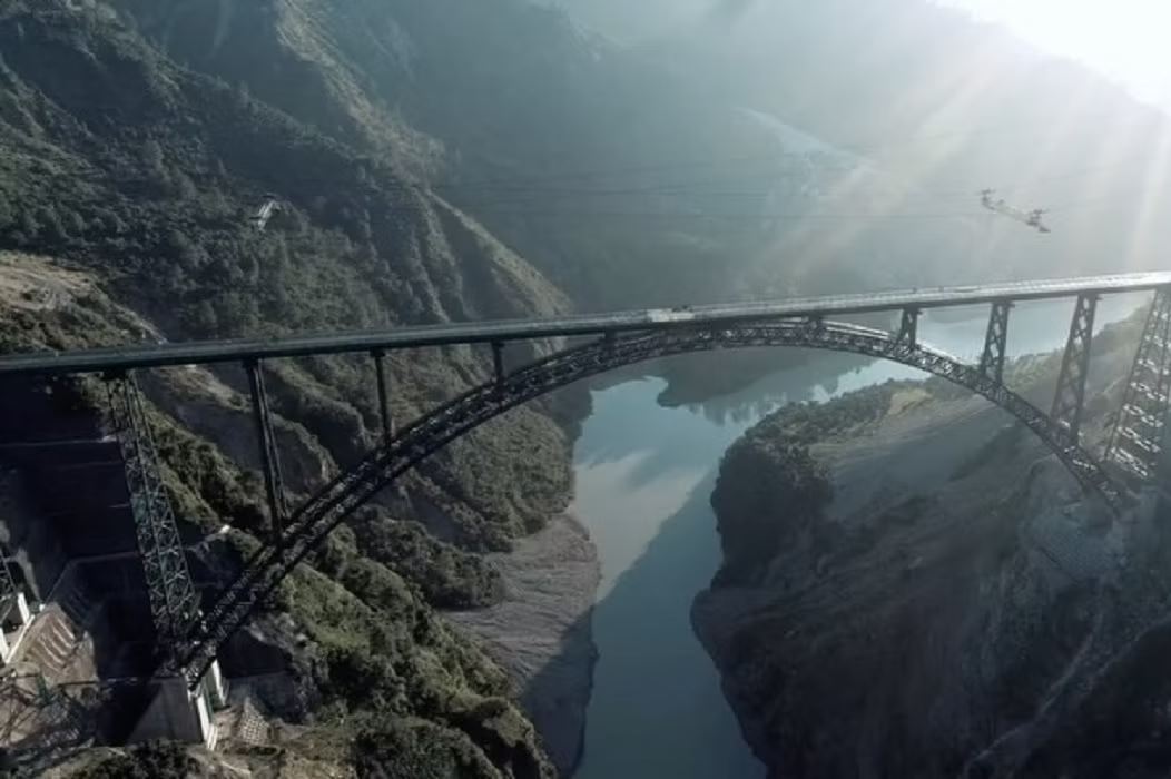 India opens world's highest single-arch railway bridge in Kashmir | Tajikistan News ASIA-Plus